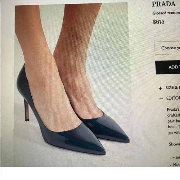 Prada | Shoes | Prada Royal Blue Heel Pumps | Poshmark